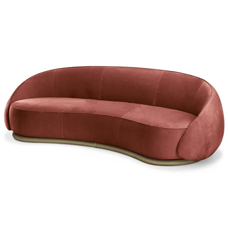 High End Curved Sofa Set | Modern Curved Couch Set