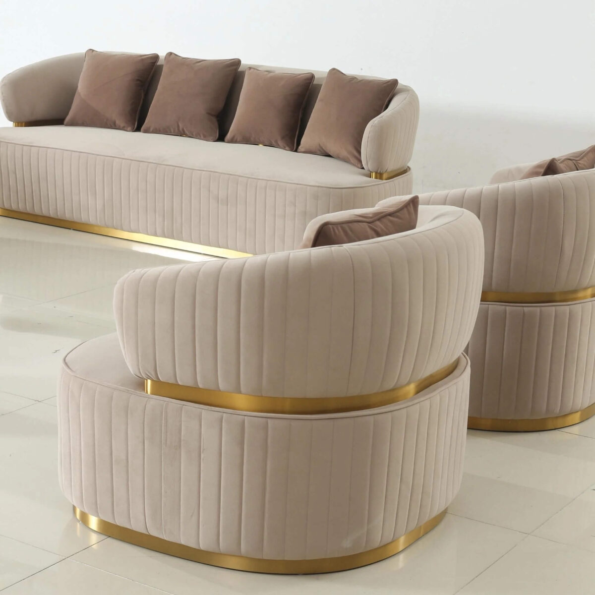 Top 15 Luxury Gold Sofas By A Luxury Sofa Manufacturer