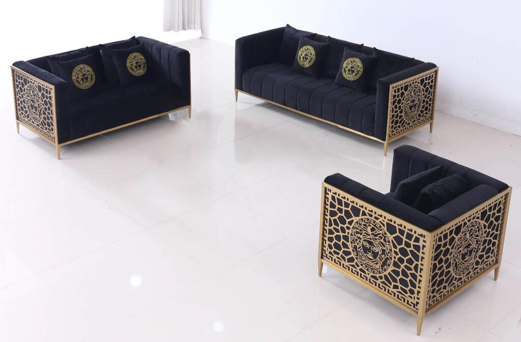 Top 15 Luxury Gold Sofas By A Luxury Sofa Manufacturer